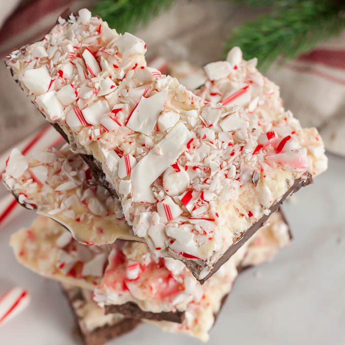Peppermint Bark Recipe - easy homemade peppermint bark