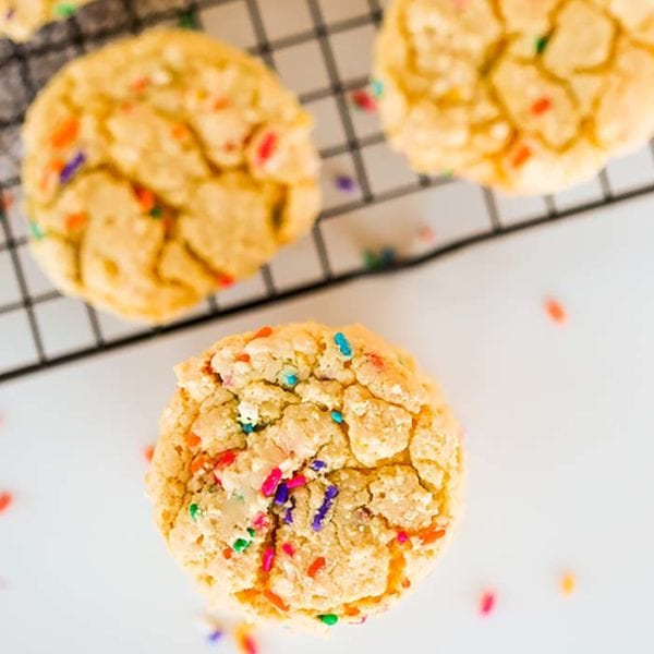 Yellow Cake Mix Cookies (& VIDEO!) - 4 ingredients for amazing cookies!