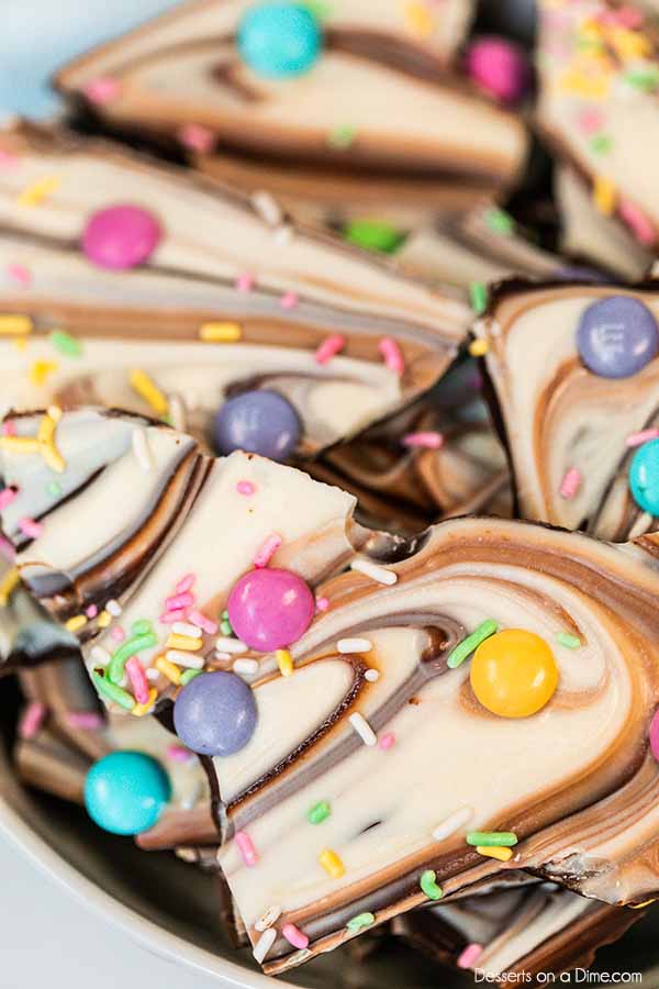 Easter Chocolate Bark Recipe - Easter bunny bark