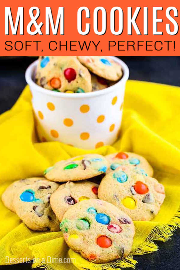 M&M Cookies Recipe - chocolate chip m&m cookies