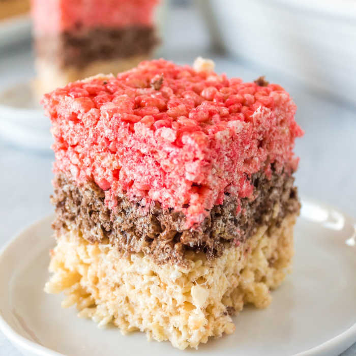 Neapolitan rice krispie treats - how to make neapolitan rice krispie treats