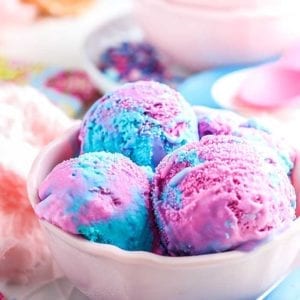 Cotton candy Ice Cream Recipe (+ VIDEO) - homemade ice cream recipe
