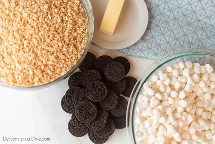Oreo rice krispie treats - delicious oreo rice krispies
