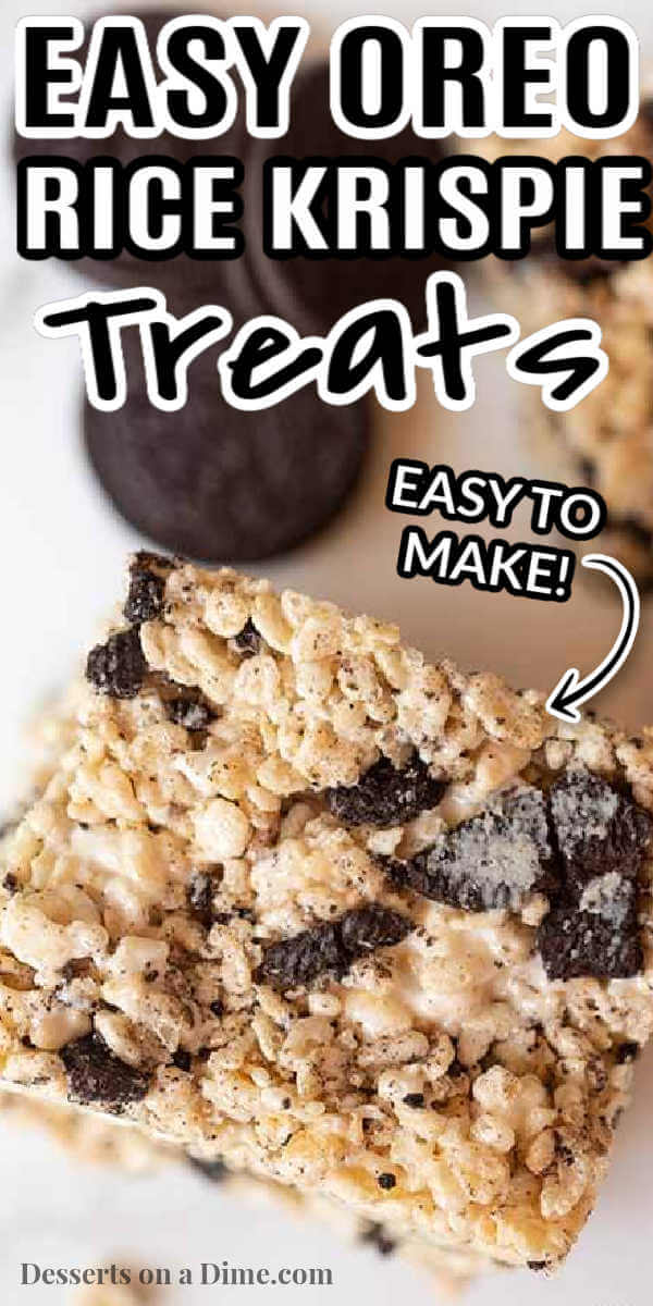 Oreo rice krispie treats - delicious oreo rice krispies