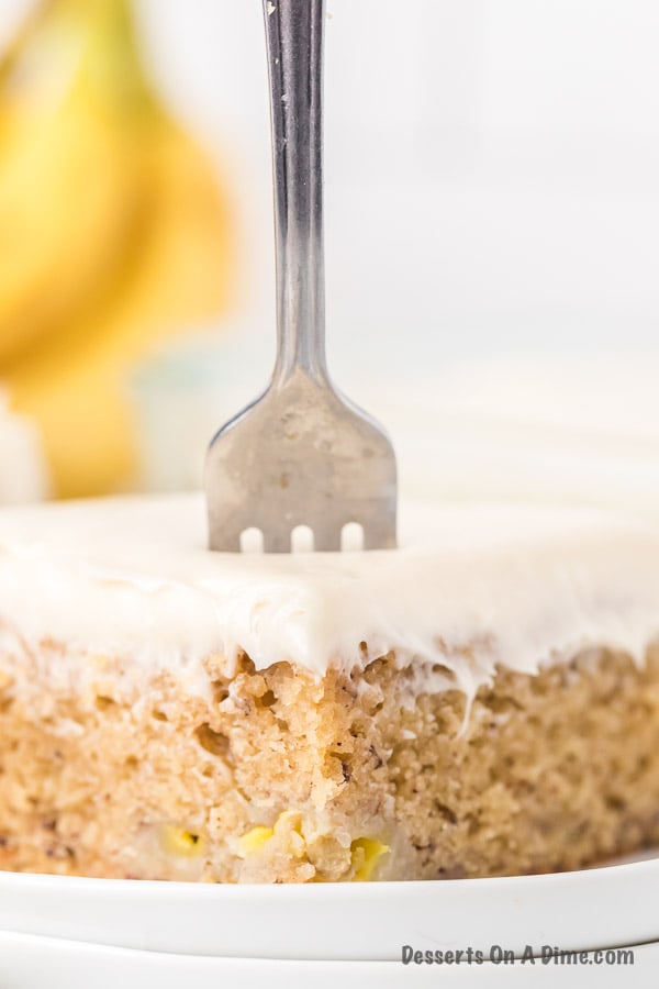 Moist banana cake - easy banana cake recipe from scratch