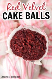 Red Velvet Cake Balls - how to make red velvet cake balls