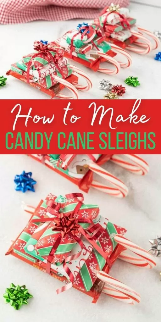 Candy cane sleighs - how to make candy cane sleighs