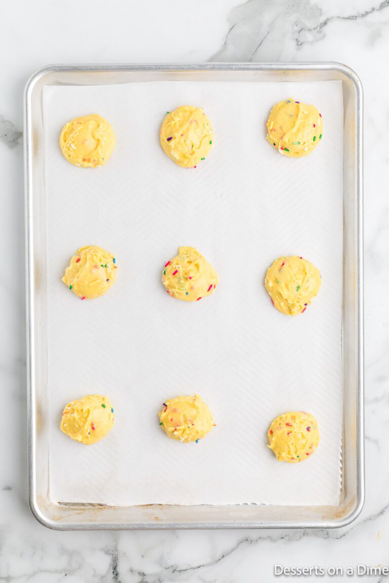 Yellow Cake Mix Cookies and Video - Desserts on a Dime