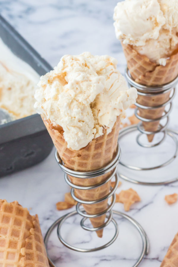 Salted caramel ice cream - only 4 ingredients