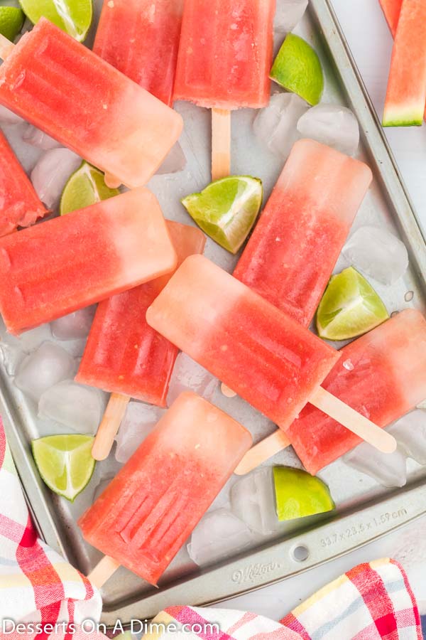 Watermelon Popsicles - Only 2 ingredients