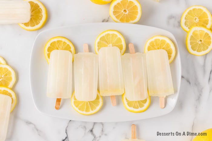 3 Ingredient Lemon Popsicle Recipe