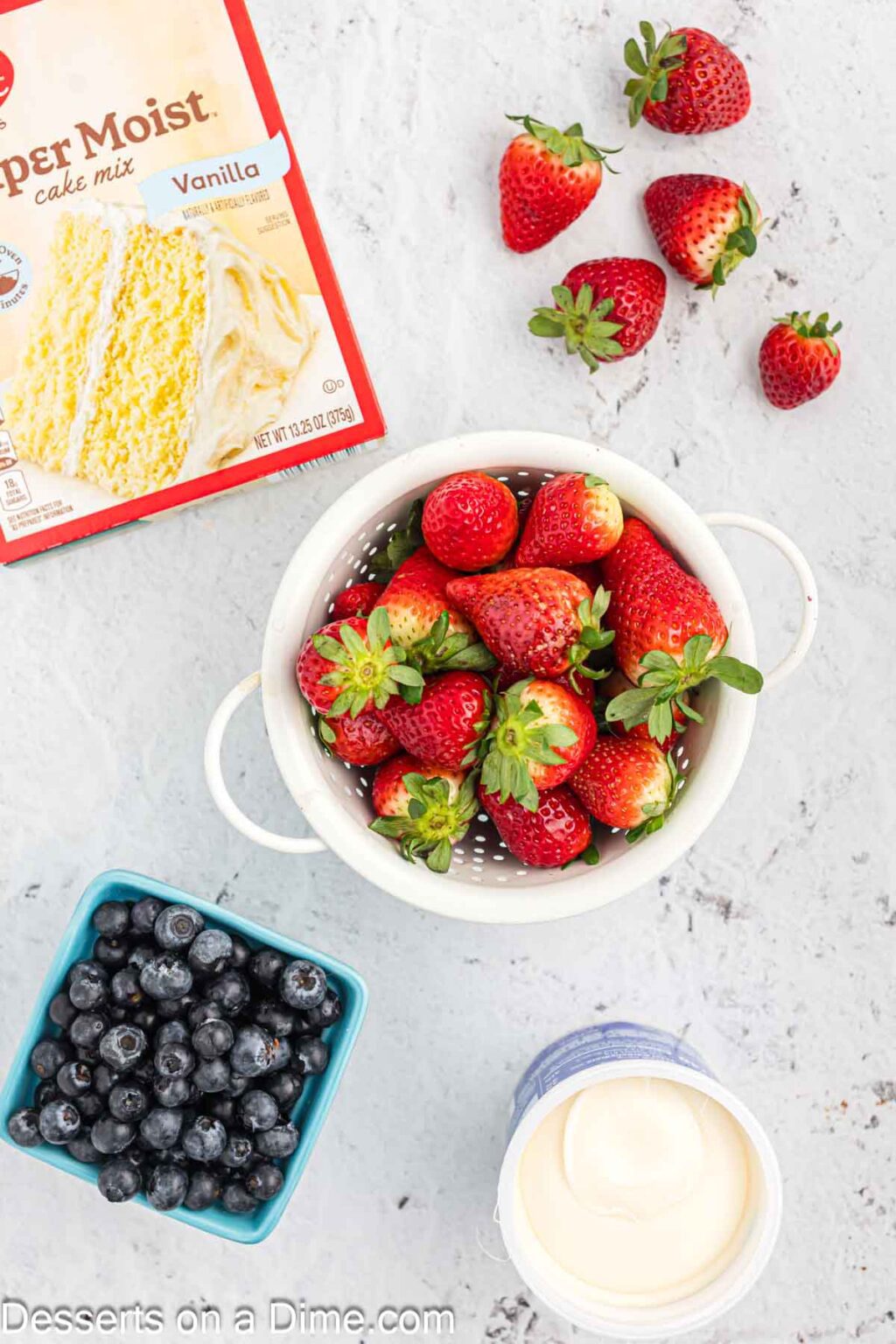 American Flag Cake - Desserts on a Dime