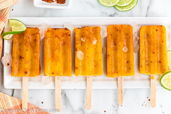 Mango Tajin Popsicle - Homemade mango tajin popsicle recipe