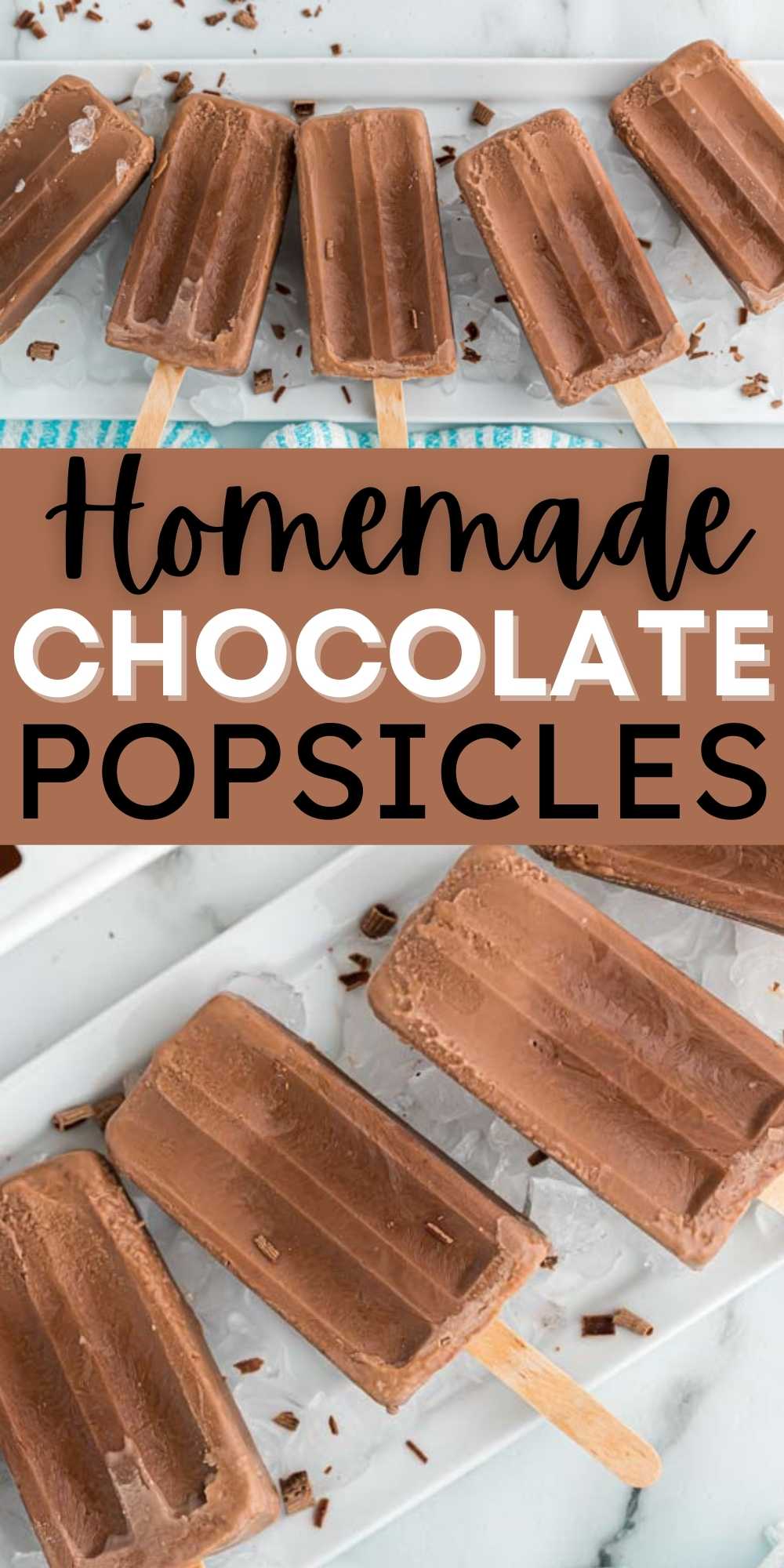 Chocolate Popsicles - decadent fudge pops