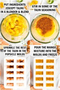 Mango Tajin Popsicle - Homemade mango tajin popsicle recipe