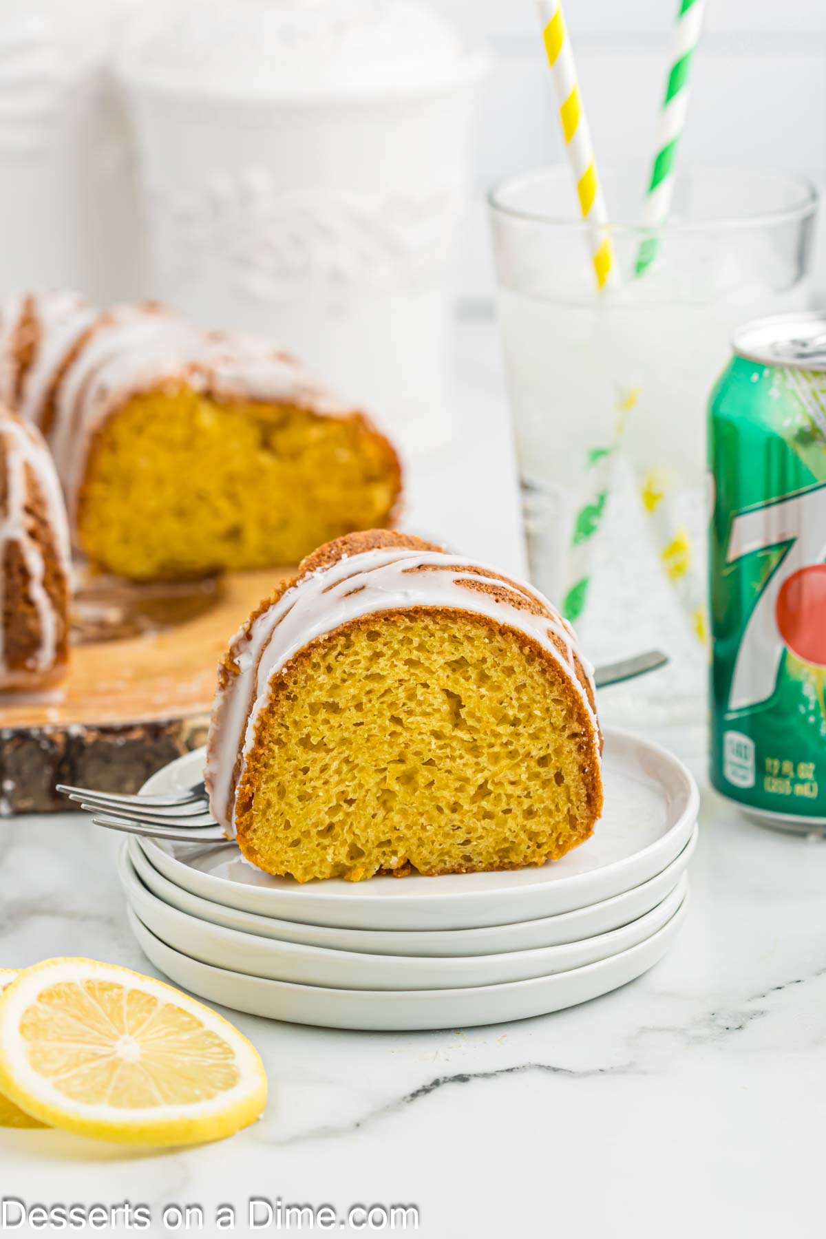 7 Up Cake - Desserts on a Dime