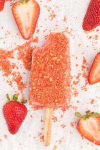 Strawberry Shortcake Popsicle - Homemade Popsicle Recipe