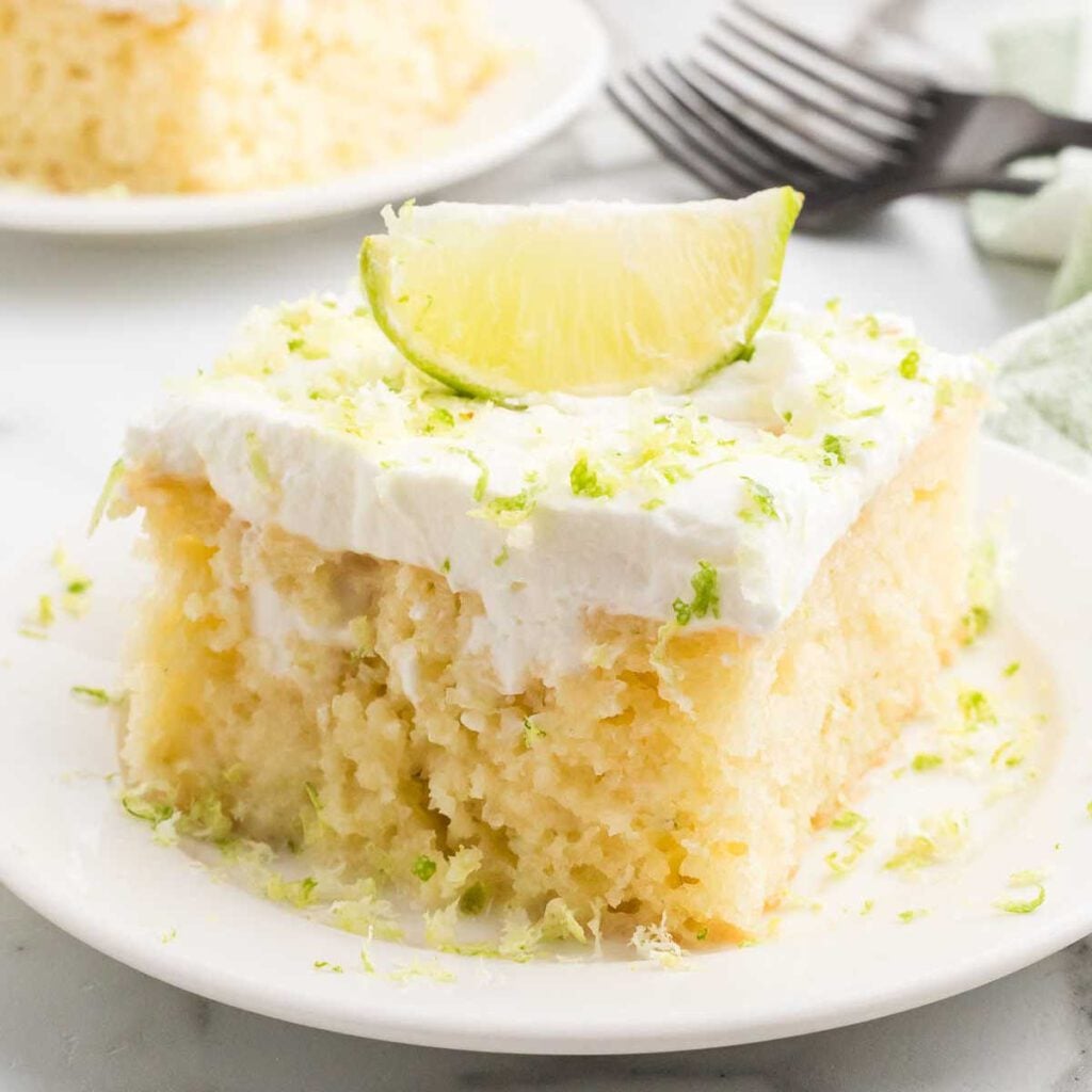 Margarita Poke Cake - Desserts on a Dime