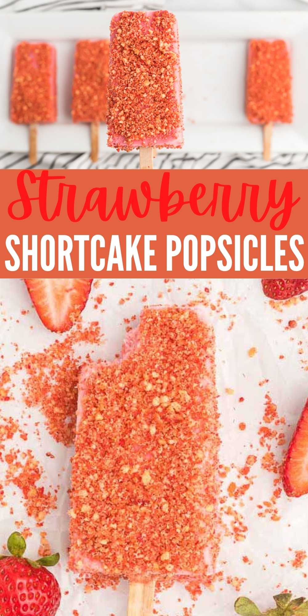 Strawberry Shortcake Popsicle - Homemade Popsicle Recipe