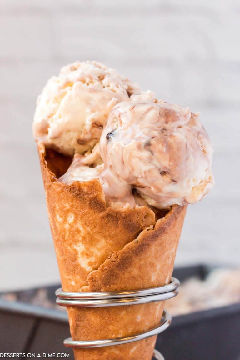 Samoa Ice Cream - Desserts on a Dime