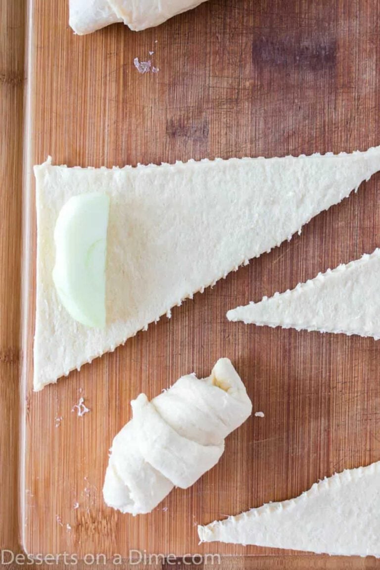 Crescent Roll Apple Dumplings - Desserts on a Dime