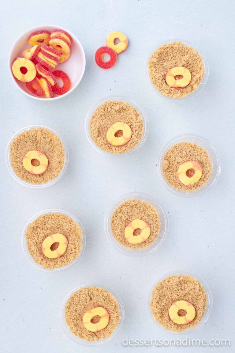 Sand pudding cups - festive swimming pudding cups