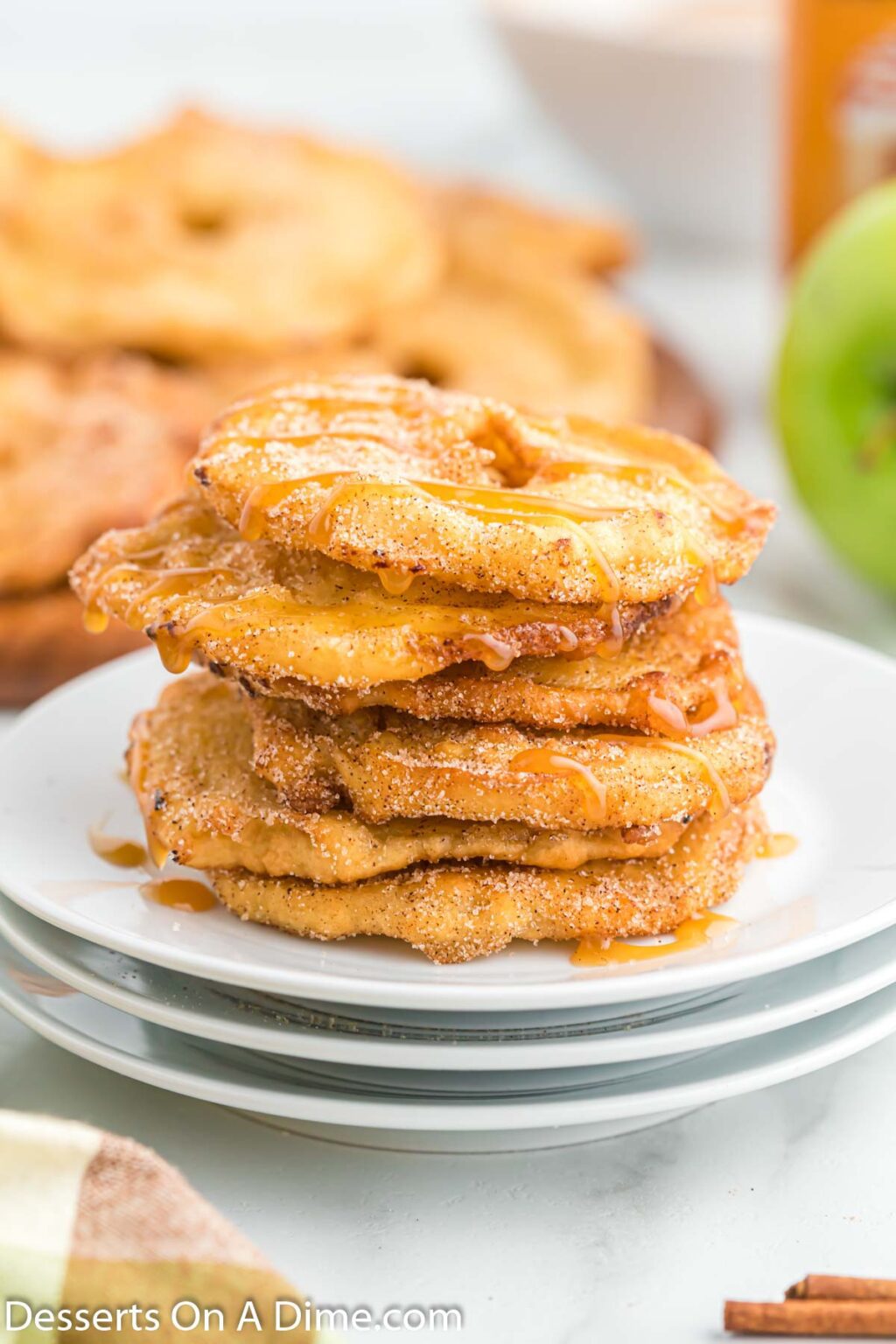 Deep Fried Apples - Desserts on a Dime