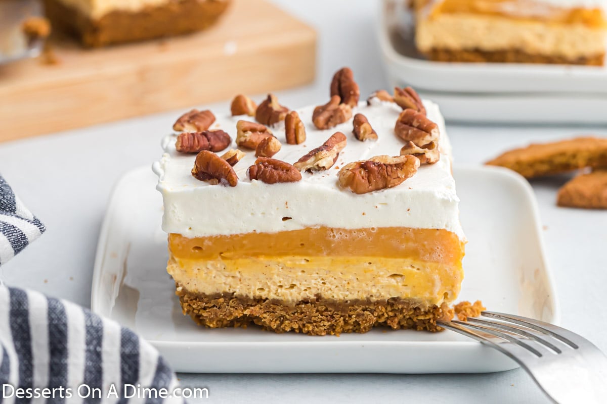 Pumpkin Dream Bars - No Bake Dessert Recipe