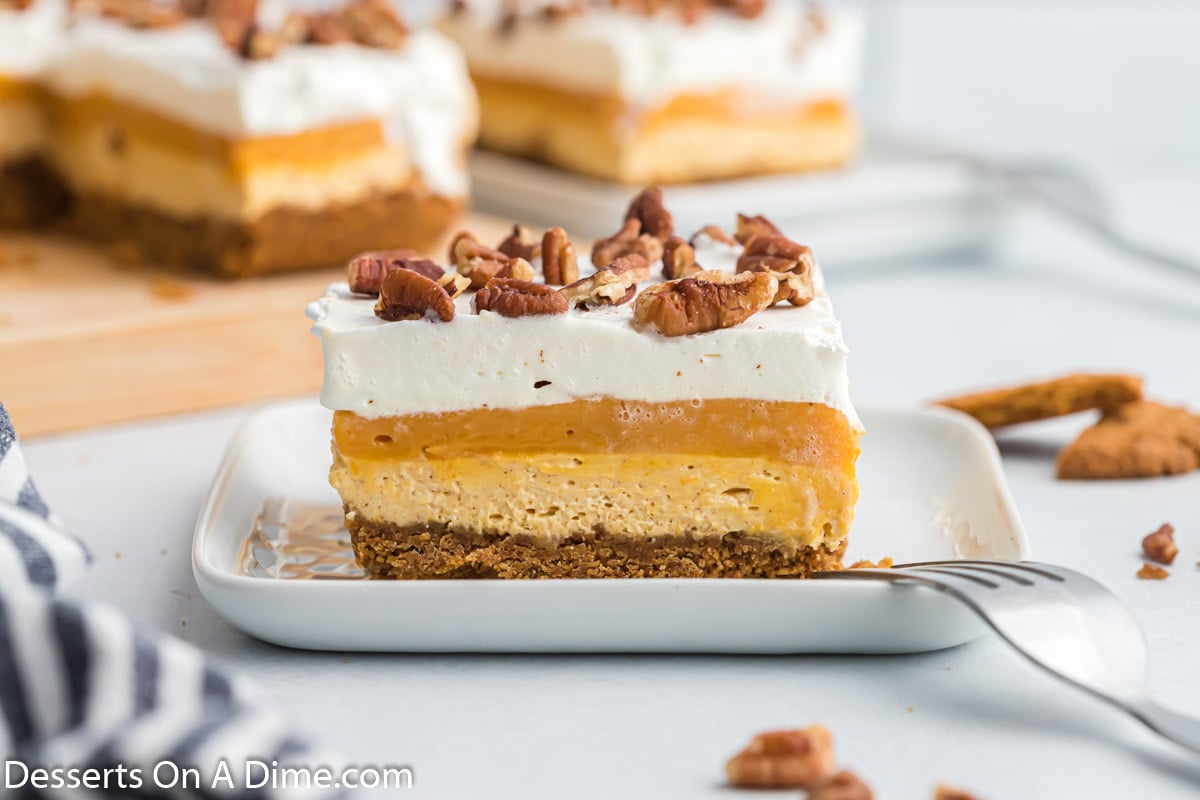 Pumpkin Dream Bars - No Bake Dessert Recipe