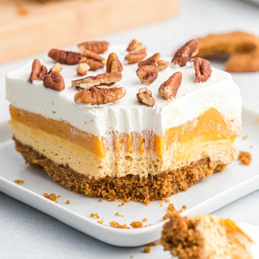 Pumpkin Dream Bars - No Bake Dessert Recipe