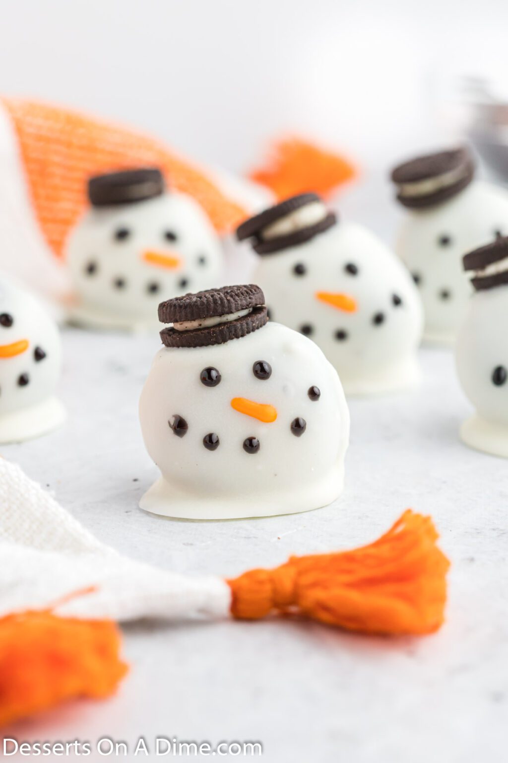 Snowman Oreo Balls - Holiday Dessert
