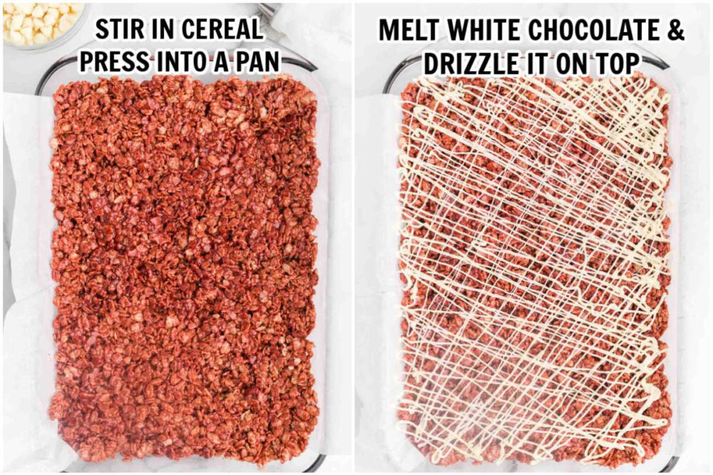 Red Velvet Rice Krispie Treats - Desserts on a Dime