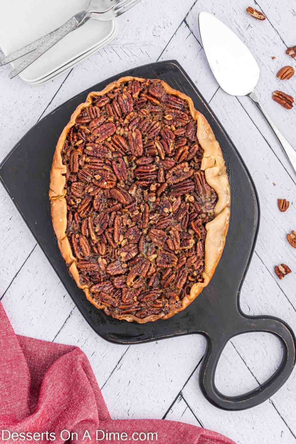 Crock Pot Pecan Pie - Desserts on a Dime