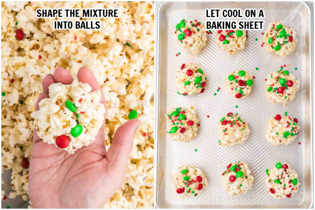 Christmas Popcorn Balls - how to make Christmas popcorn balls