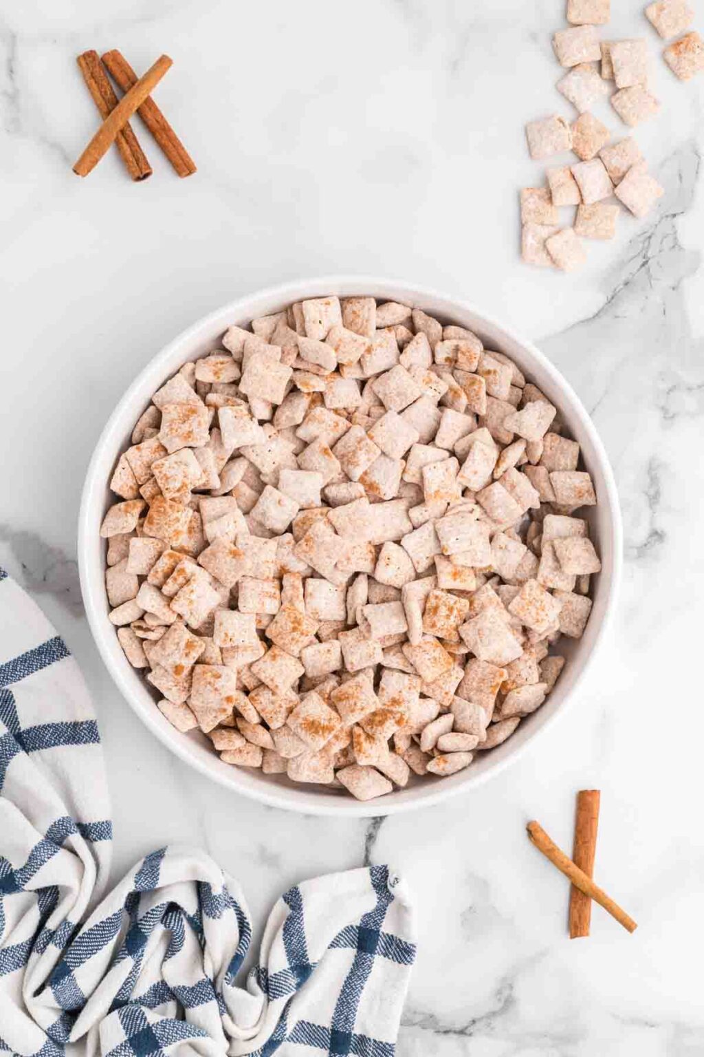 Snickerdoodle Puppy Chow - Only 4 ingredients