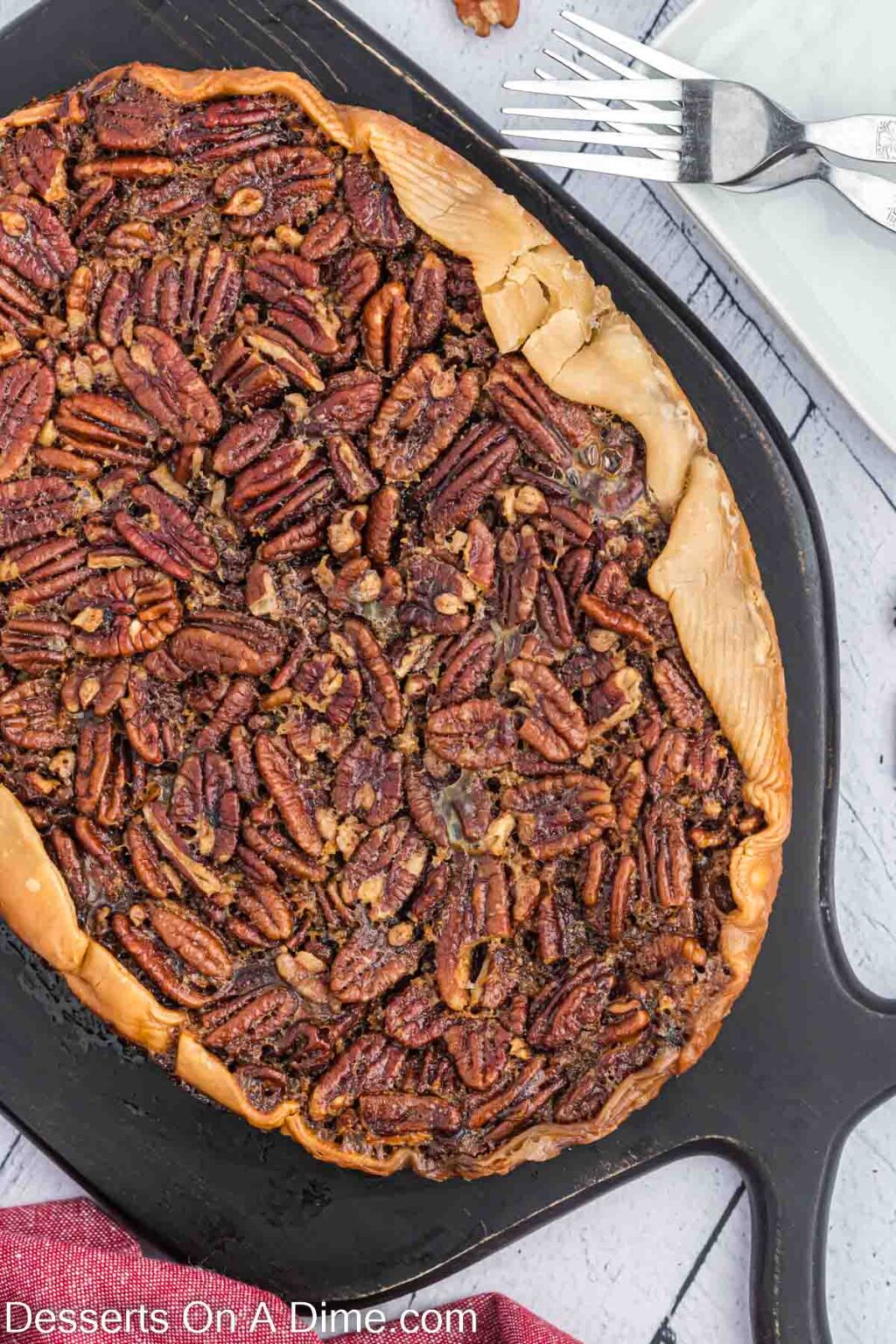 Crock Pot Pecan Pie - Desserts on a Dime