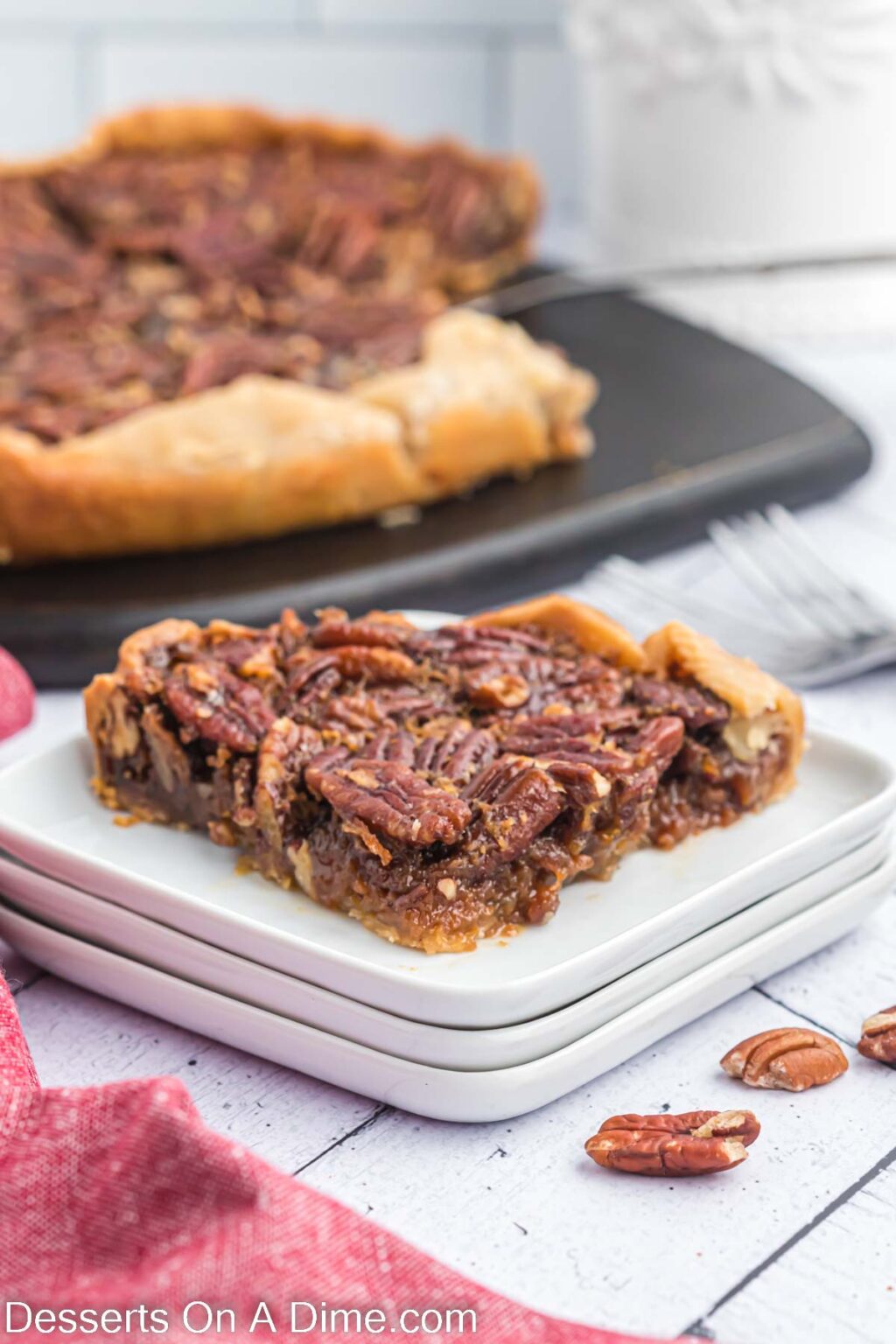Crock Pot Pecan Pie - Desserts on a Dime