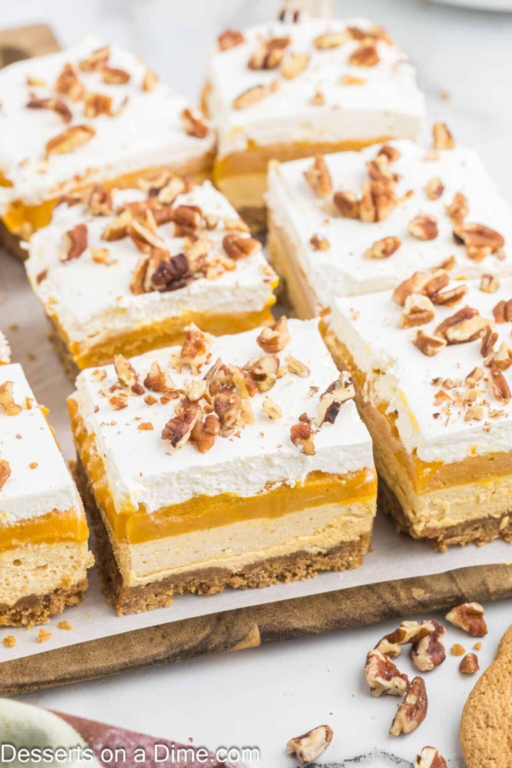 Pumpkin Dream Bars - Desserts on a Dime