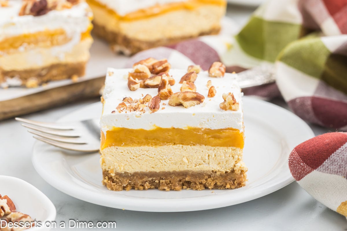 Pumpkin Dream Bars - Desserts on a Dime