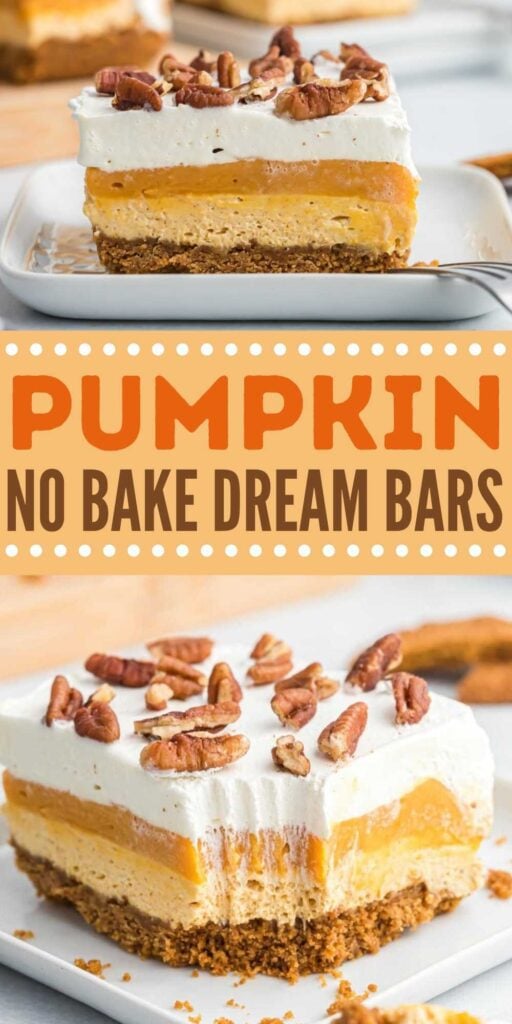 Pumpkin Dream Bars - No Bake Dessert Recipe