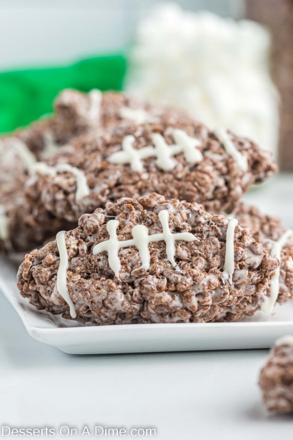 Football Rice Krispie Treats - Only 4 Ingredients
