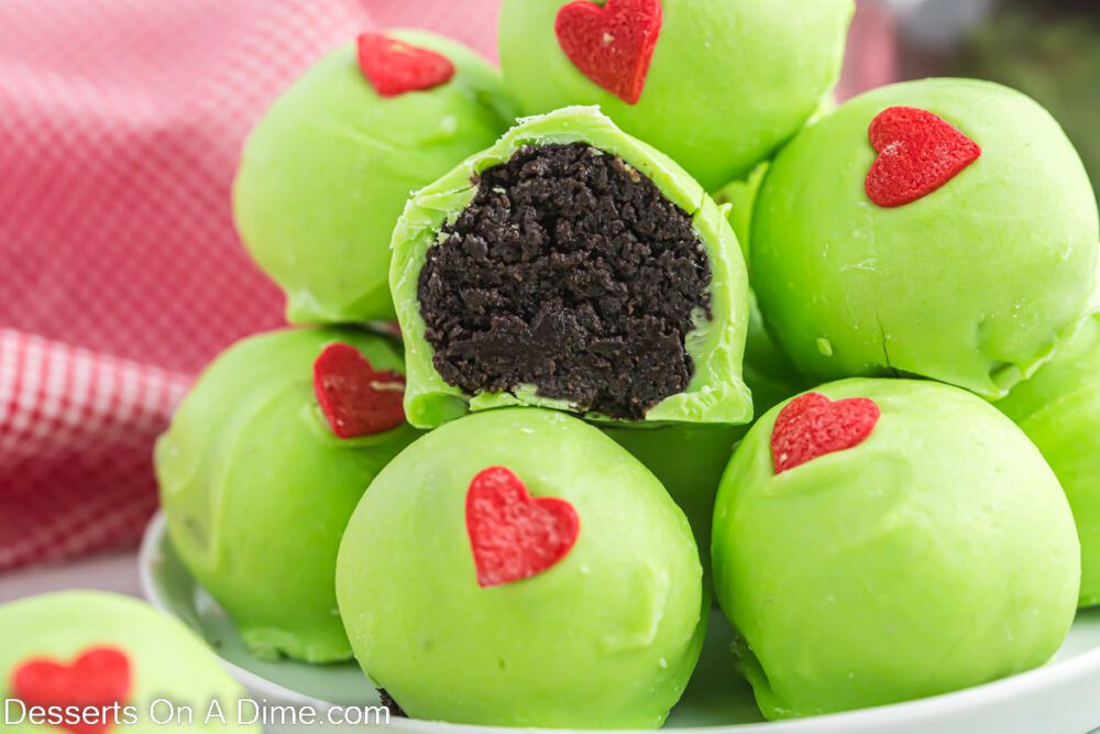 Grinch Oreo Truffles, Festive Christmas Oreo Balls