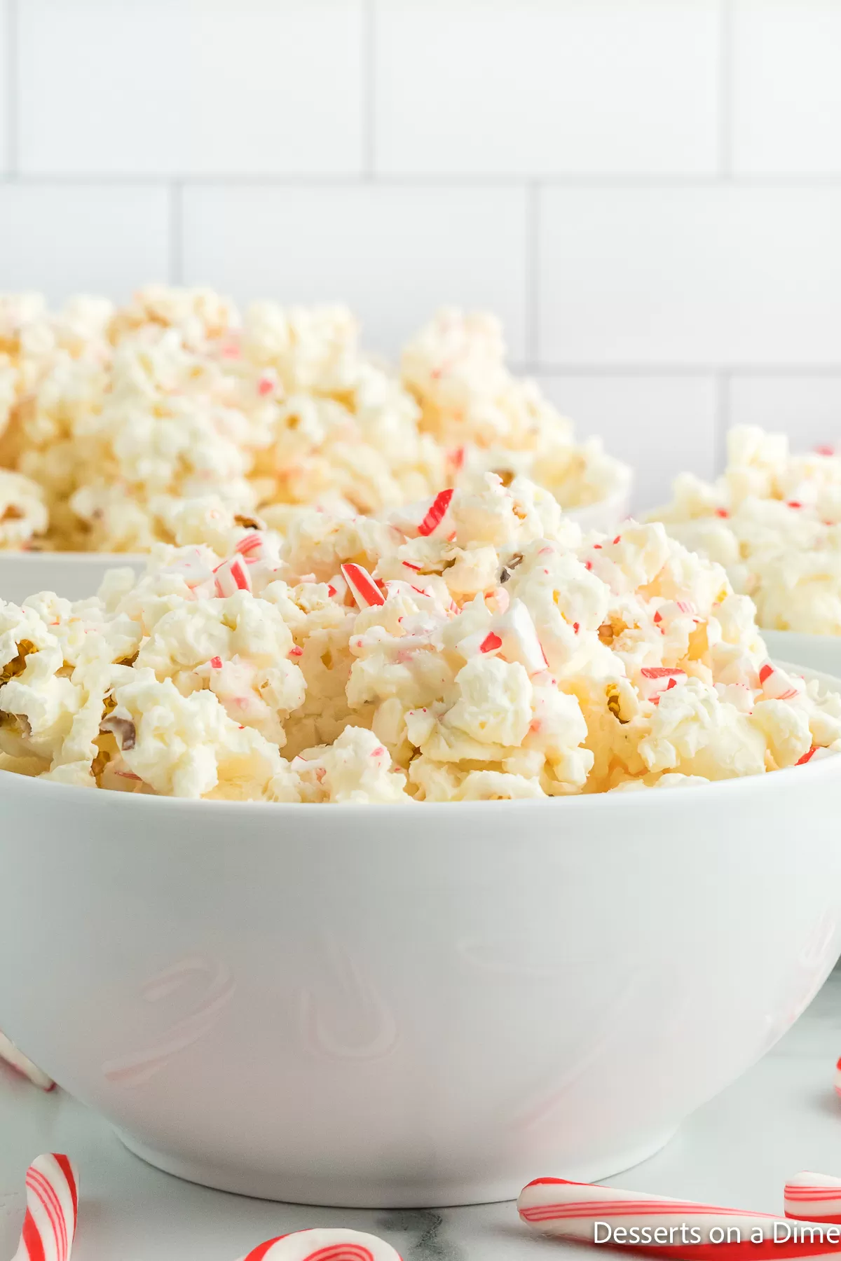 Candy Cane Popcorn - Easy 3 Ingredient Recipe