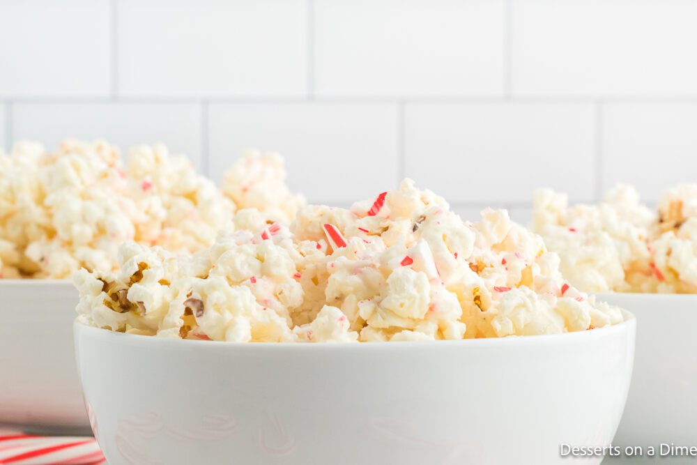 Candy Cane Popcorn - Easy 3 Ingredient Recipe
