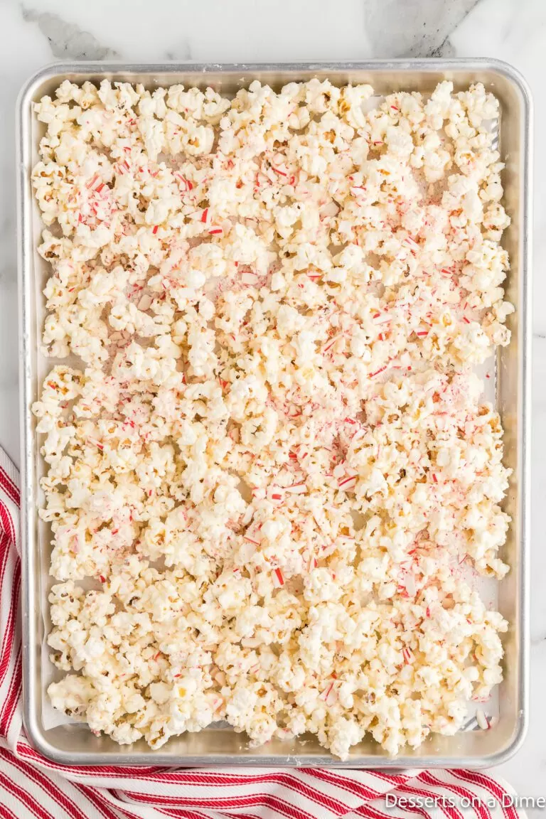 Candy Cane Popcorn - Easy 3 Ingredient Recipe