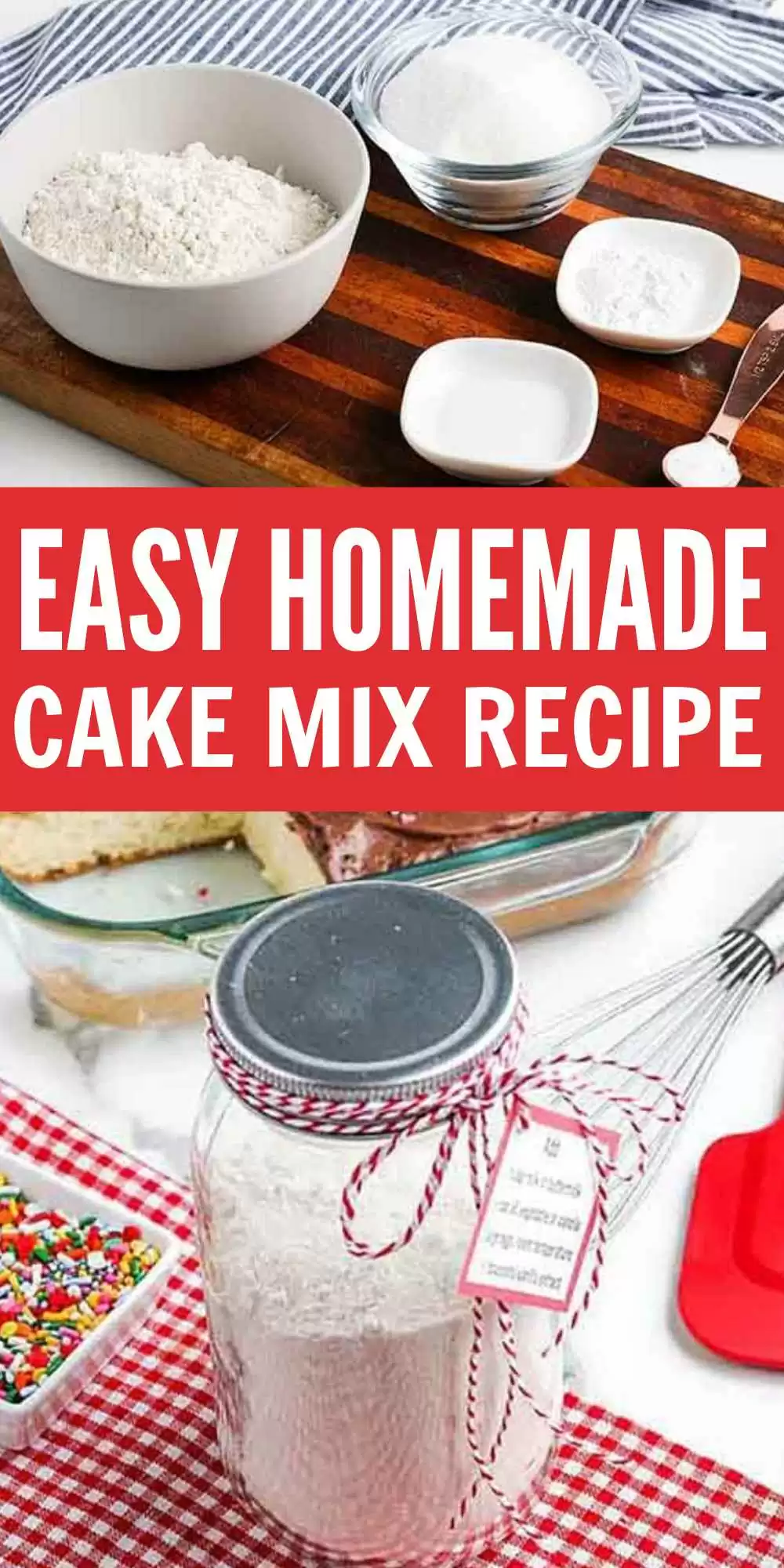 Homemade cake mix - homemade vanilla cake mix