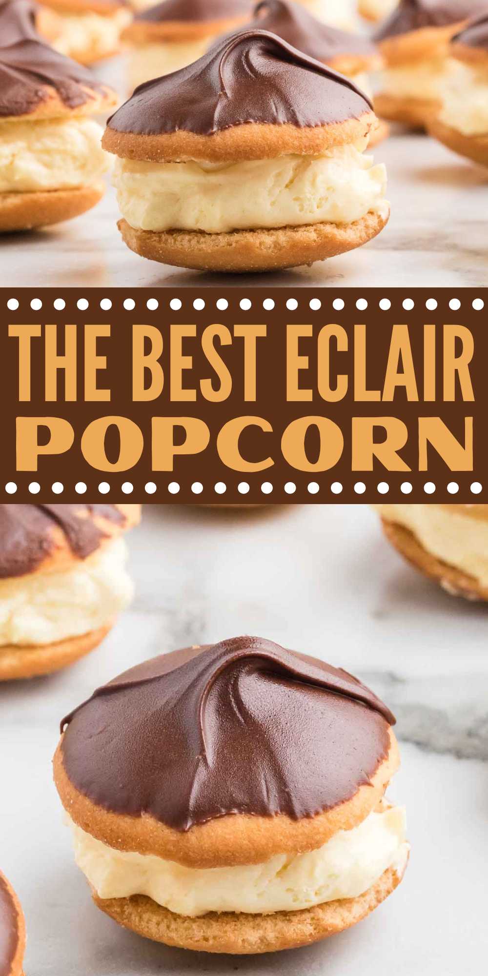 Eclair Cookies - No Bake Dessert