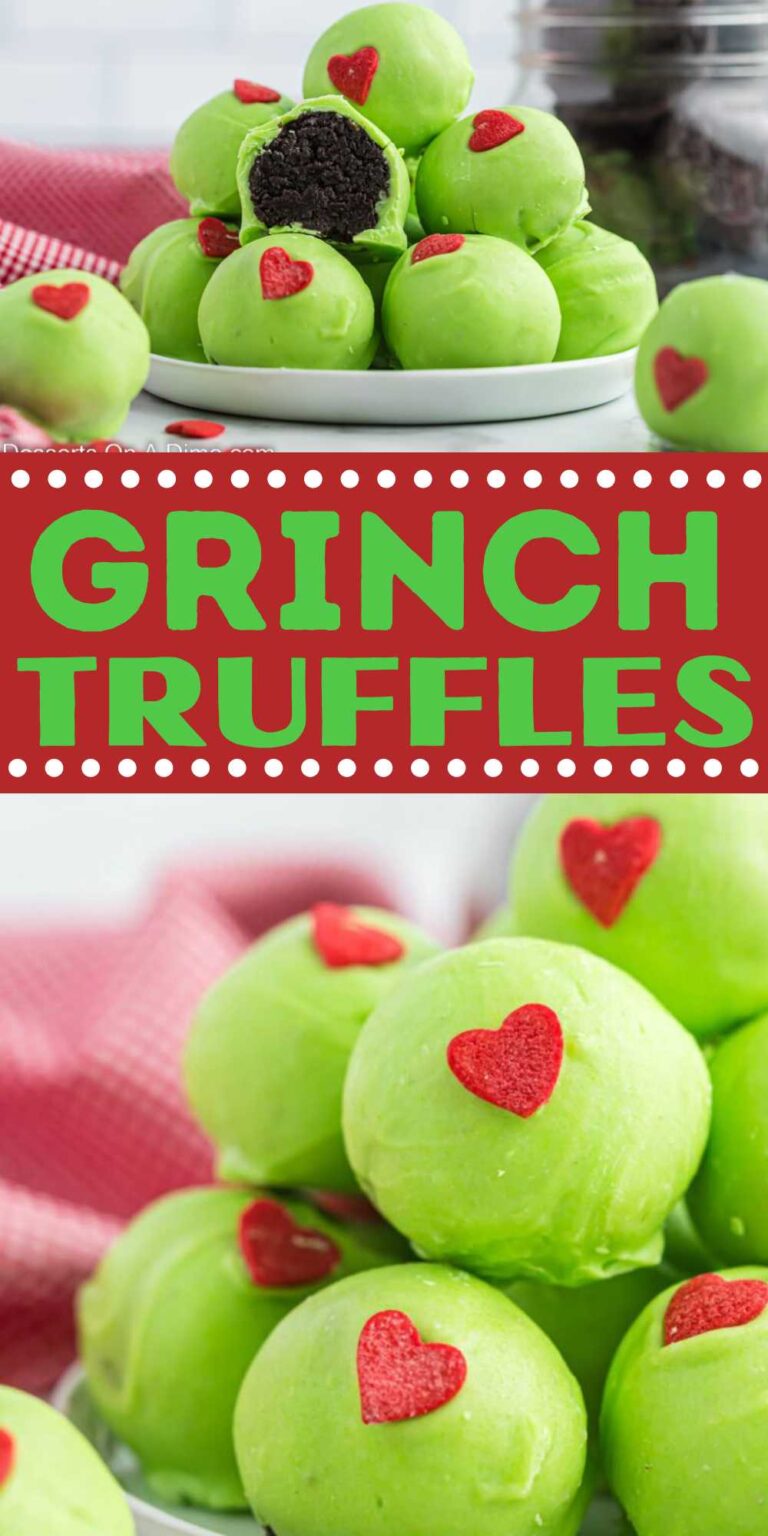 Grinch Truffles - Festive No Bake Dessert