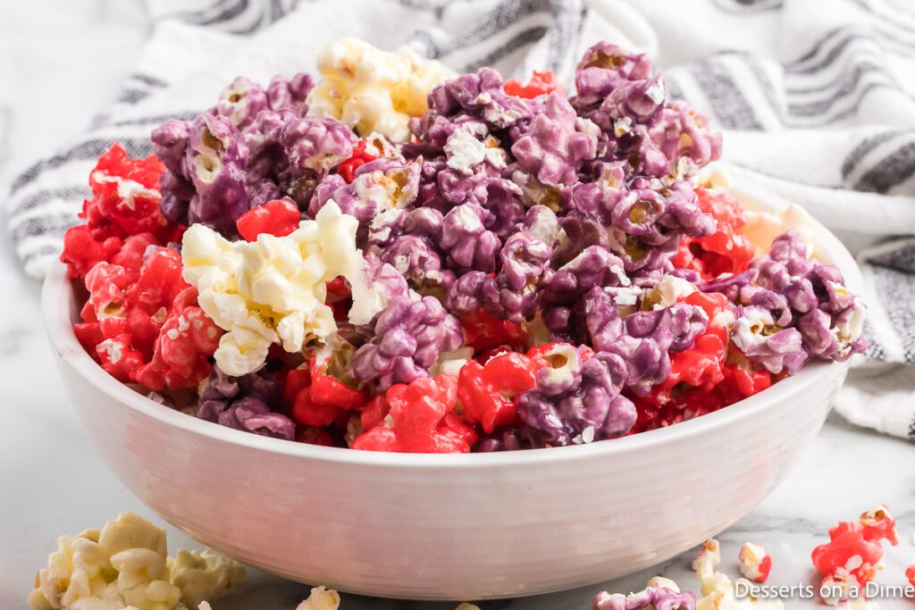 Koolaid Popcorn - Desserts on a Dime