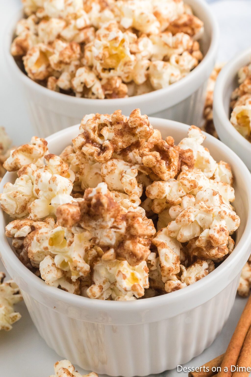Cinnamon Sugar Popcorn Recipe - Desserts on a Dime